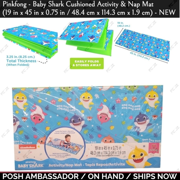 Ginsey | Other | Pinkfong Baby Shark Cushioned Activity Nap Mat 9 X 45 ...